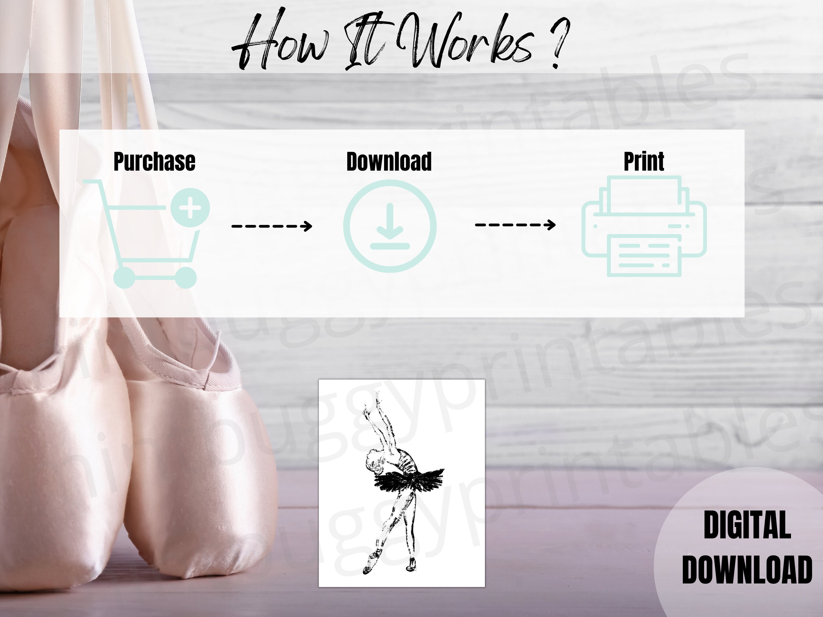 Ballerina Art Print, Ballet Pose Print, Ballet Gift, Gift for Ballerina ...