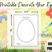 Decorate Your Egg Printable, Egg Coloring Sheet, Classroom Easter ...
