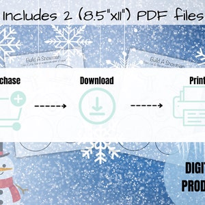Printable Build a Snowman, Winter Activity for Kids, Winter Classroom ...