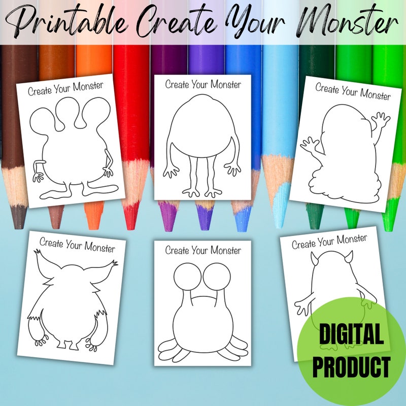 Create a Monster for Kids - Etsy UK