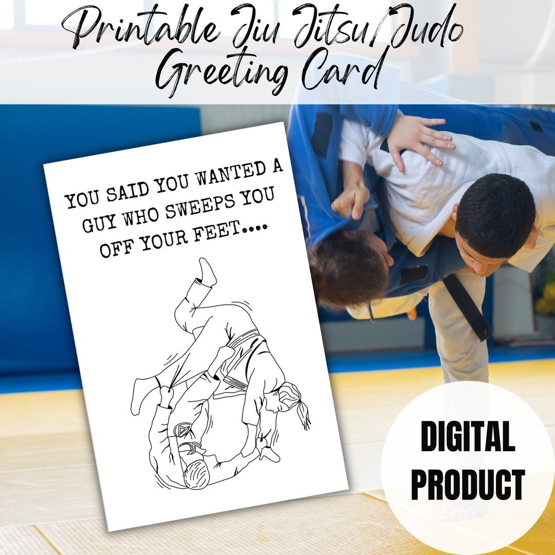 Printable Jiu Jitsu/judo Greeting Card, Jiu Jitsu Card for Girlfriend ...