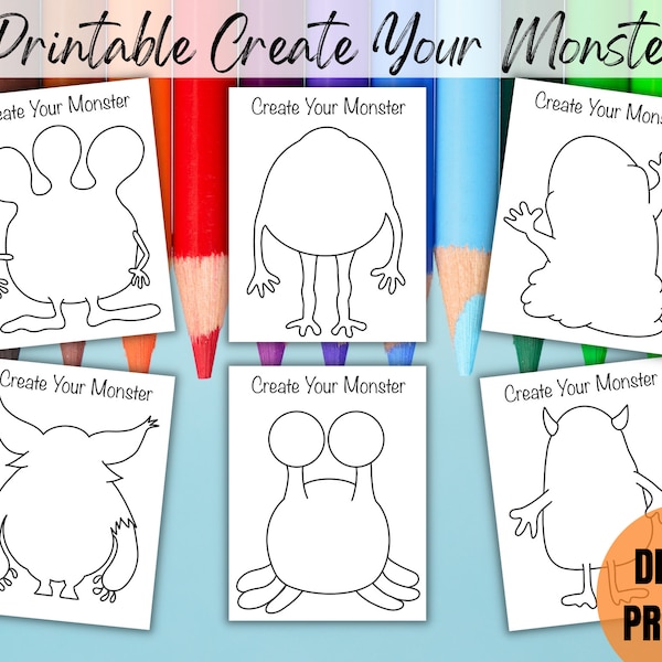 Create Your Own Monster - Etsy