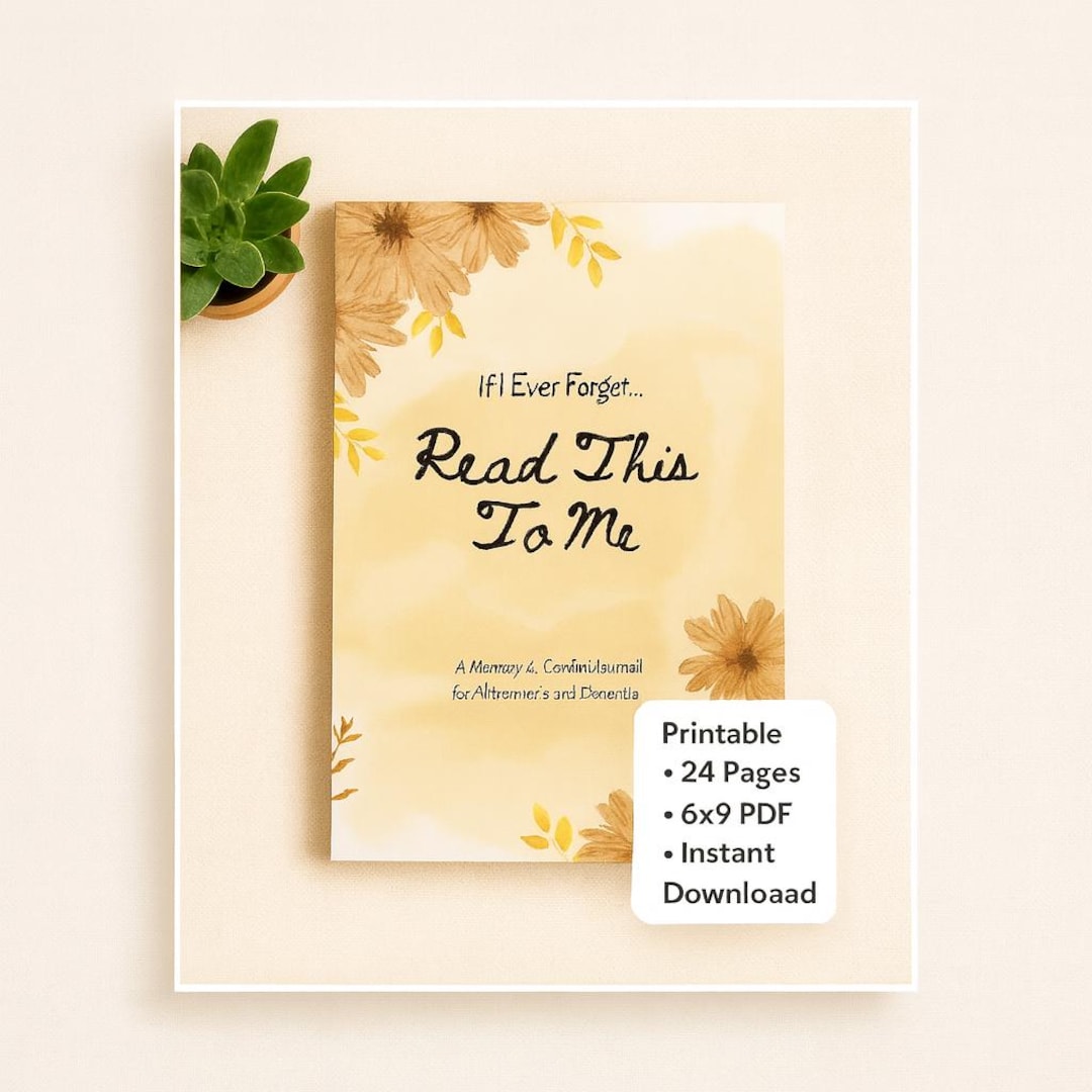 Alzheimer’s & Dementia Memory Journal | “if I Ever Forget” Guided Story ...