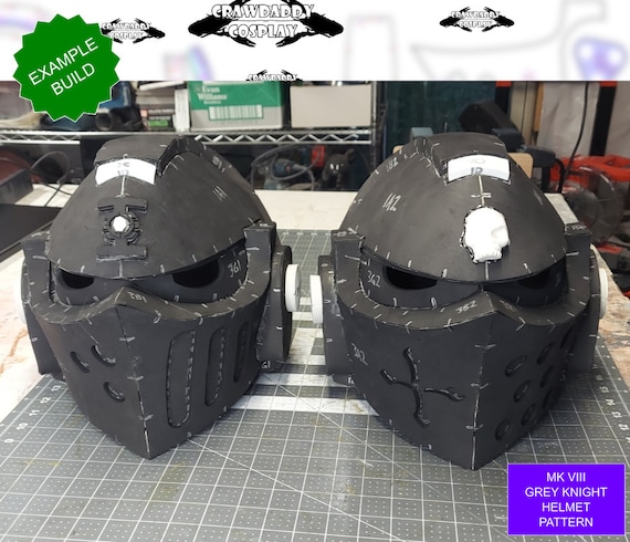 Space Marine Mark VIII Grey Knight Helmet Pattern - Etsy