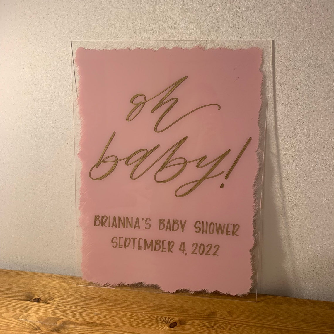 Acrylic Baby Shower Sign | Baby Shower Welcome Sign | Baby Shower Sign ...