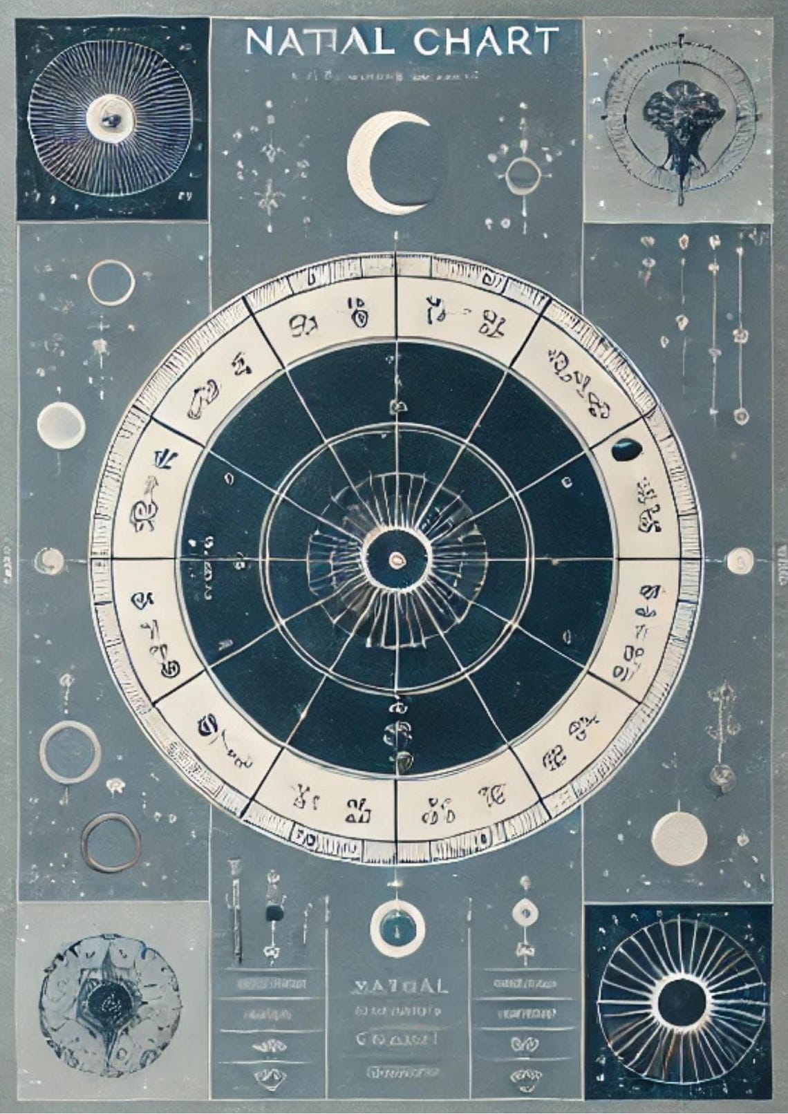 Editable Natal Chart Template | Astrology Birth Chart Printable - Etsy