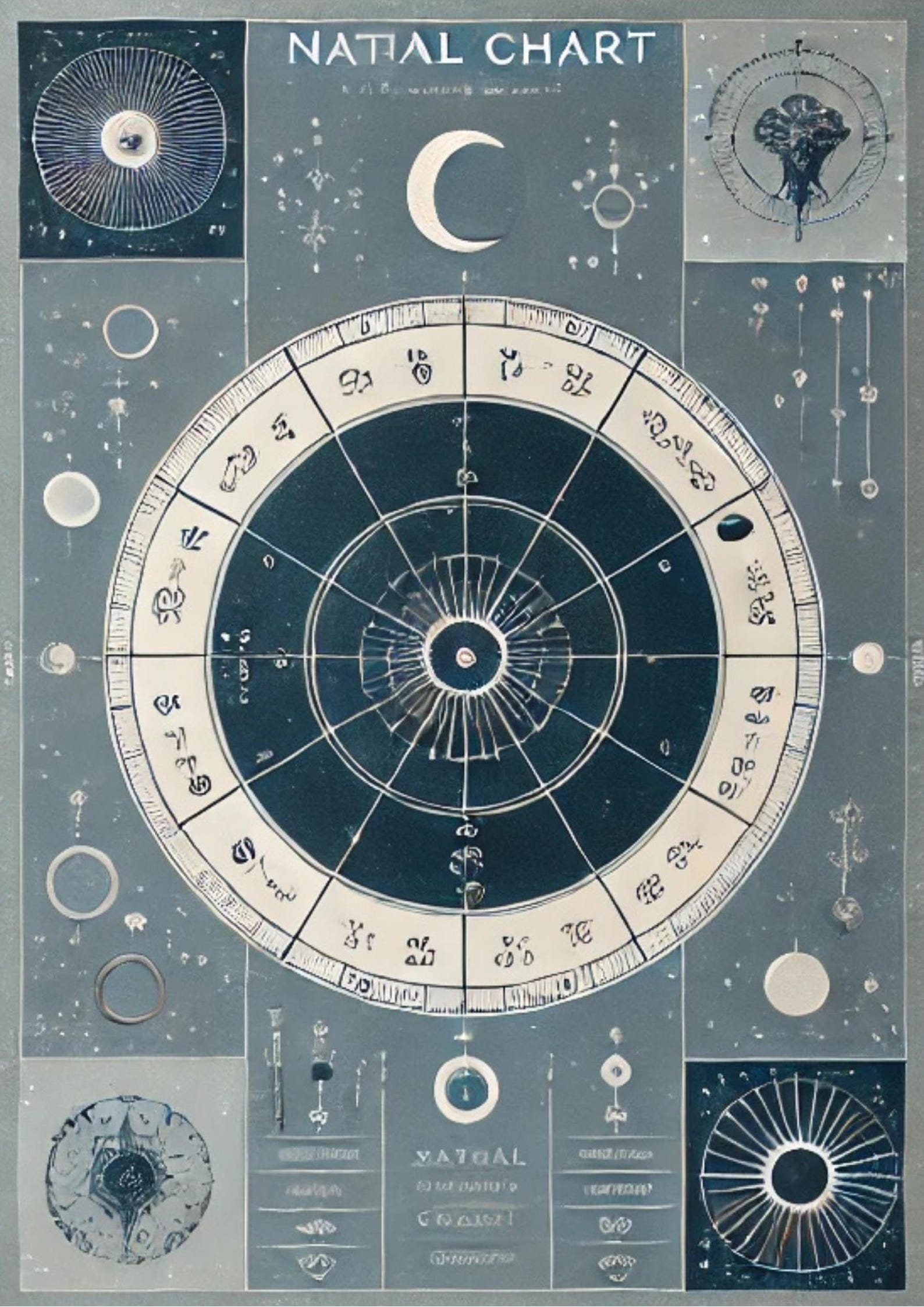 Editable Natal Chart Template | Astrology Birth Chart Printable - Etsy