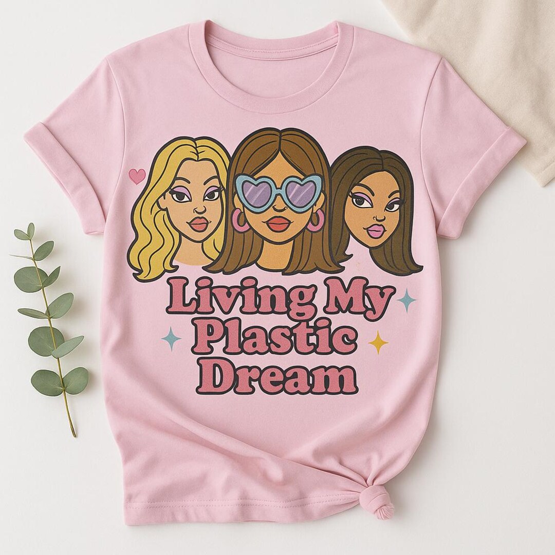 Y2K Baddie Aesthetic Top, Bratz Moodboard Shirt, Living My Plastic ...