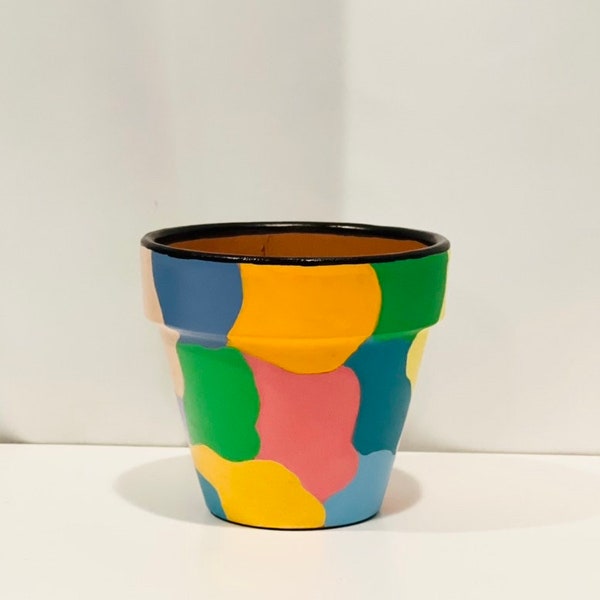 Colorful Flower Pots - Etsy