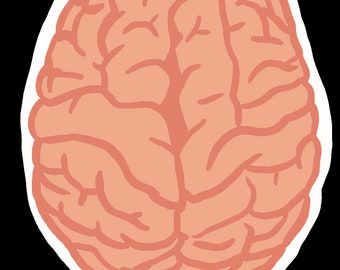 Brain Heart Stickers - Etsy