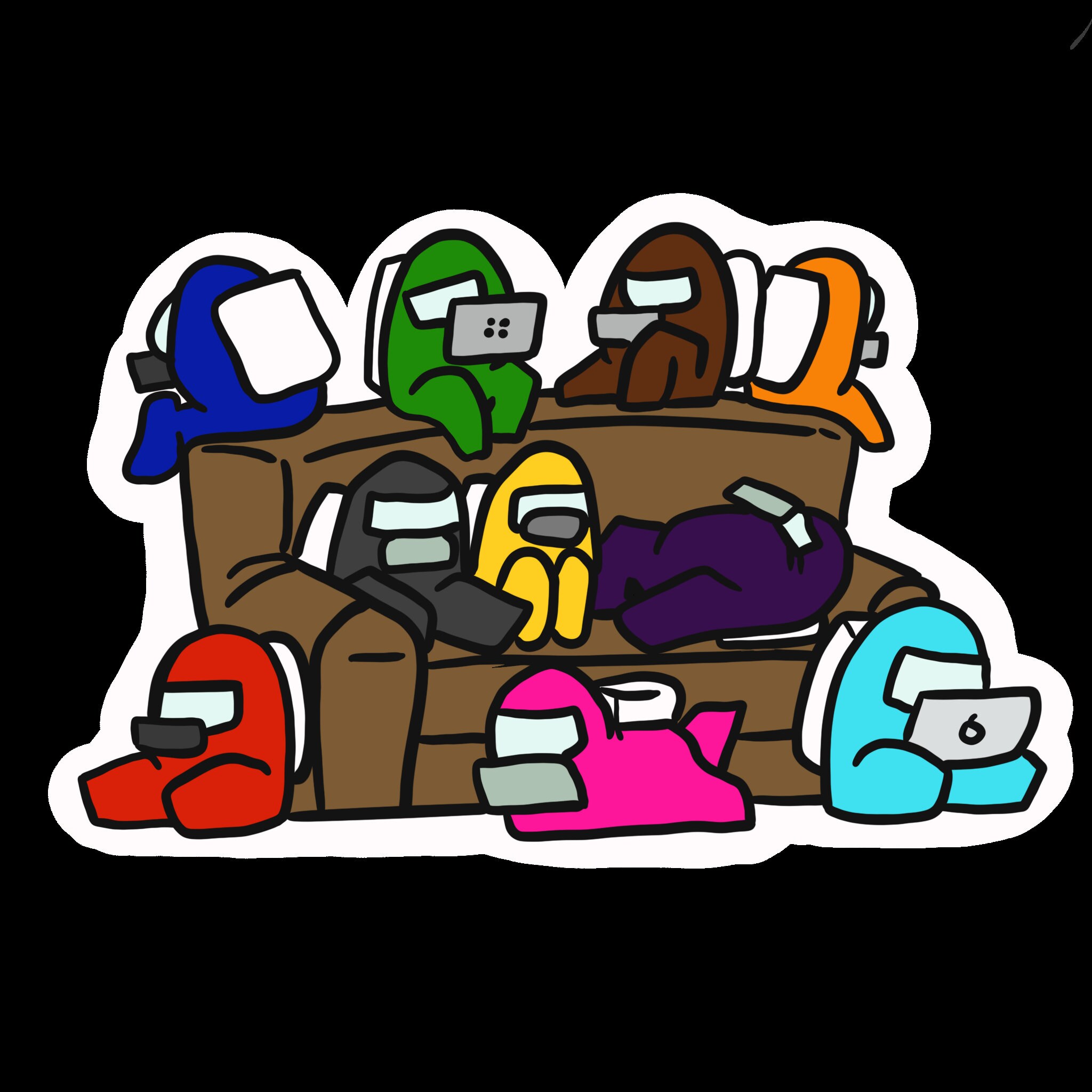 Among Us Friends Sticker - Etsy