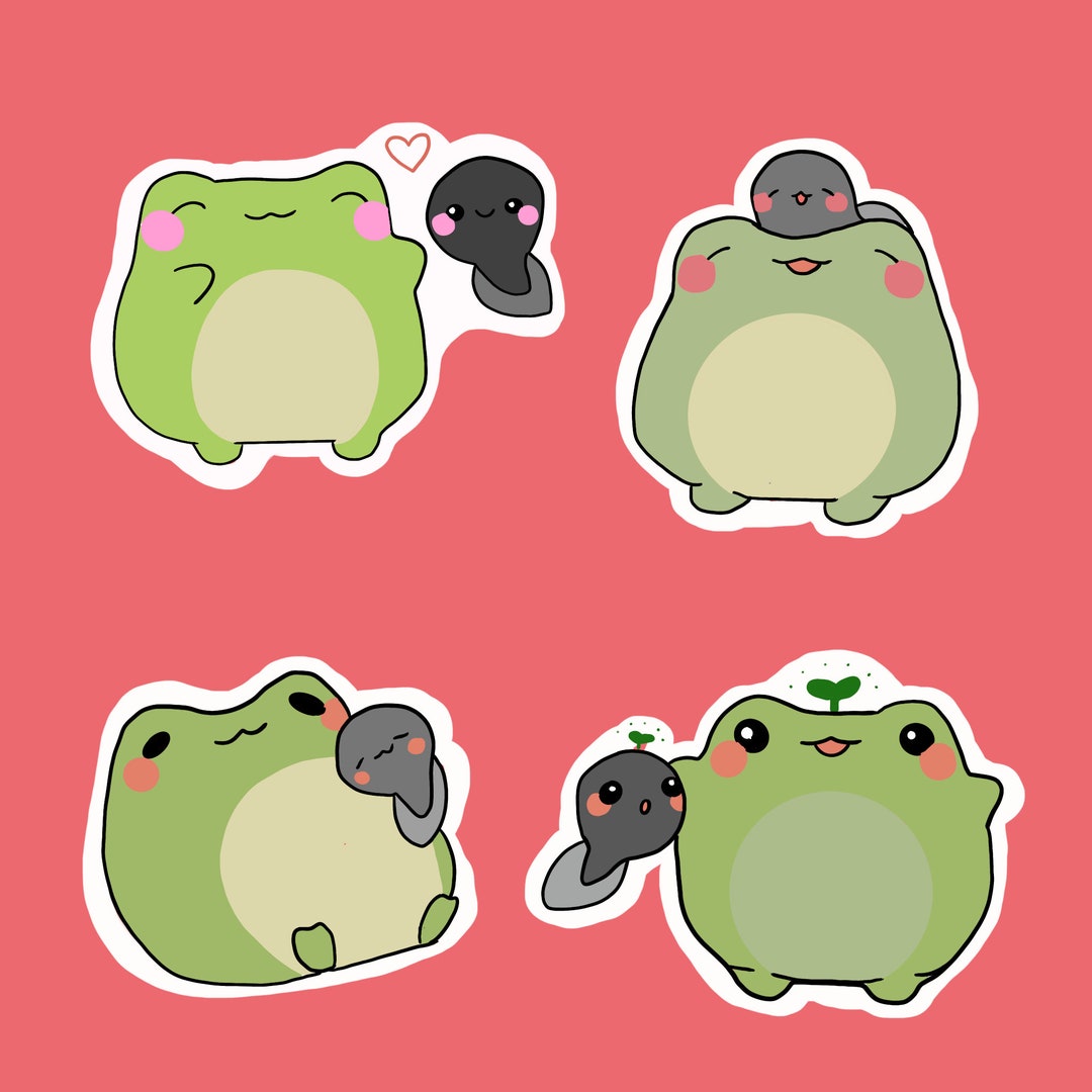 Frog and Tad Sticker - Etsy