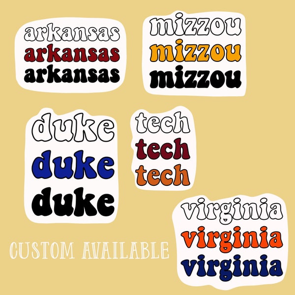 College Keyboard Stickers - Etsy