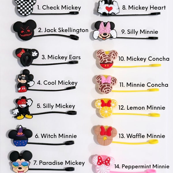 Mickey Mouse Straw Topper - Etsy