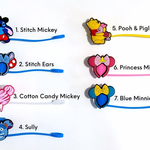 Mickey Mouse Straw Topper - Etsy