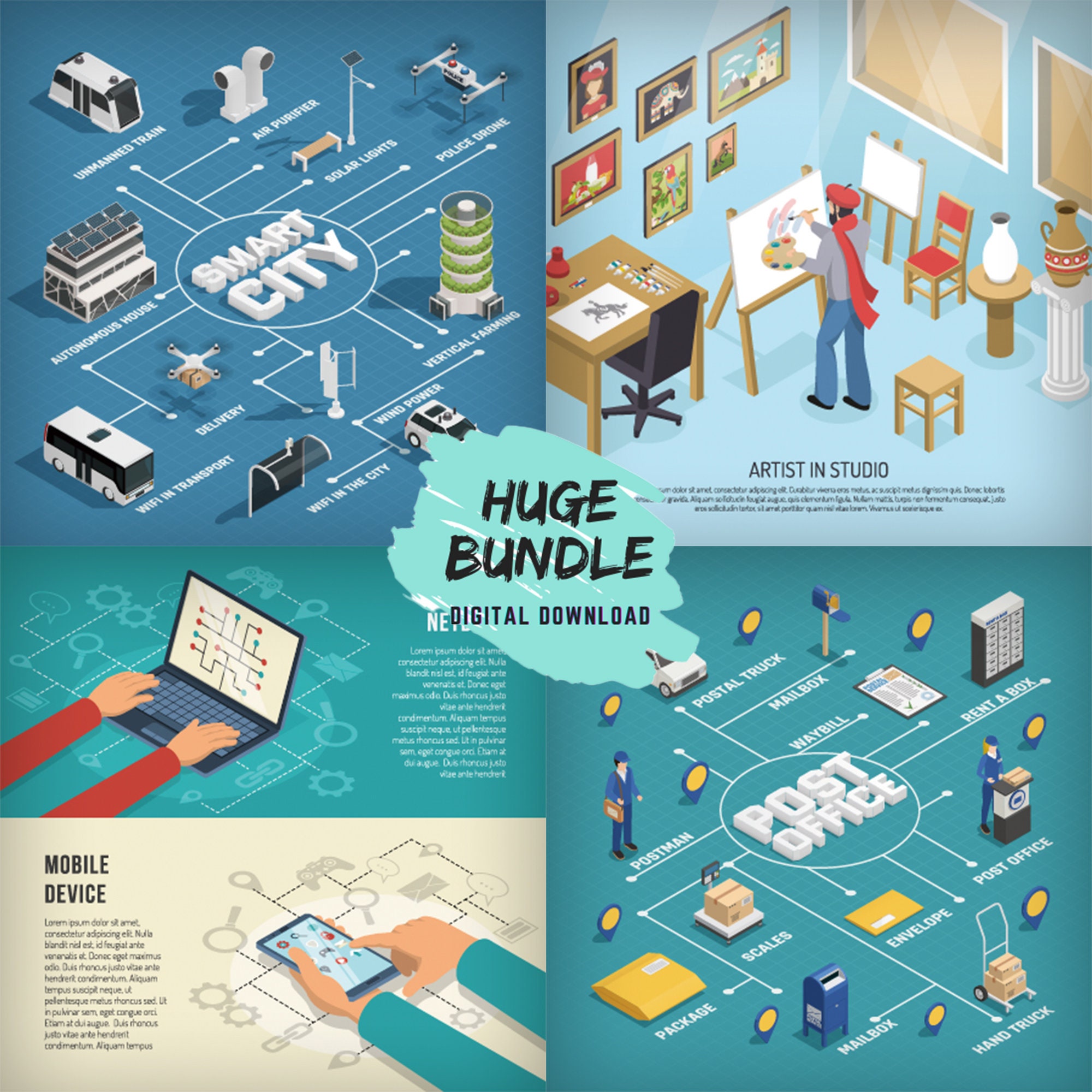 BIG Digital Download AI/ EPS Layers File Editable Layers for Adobe ...