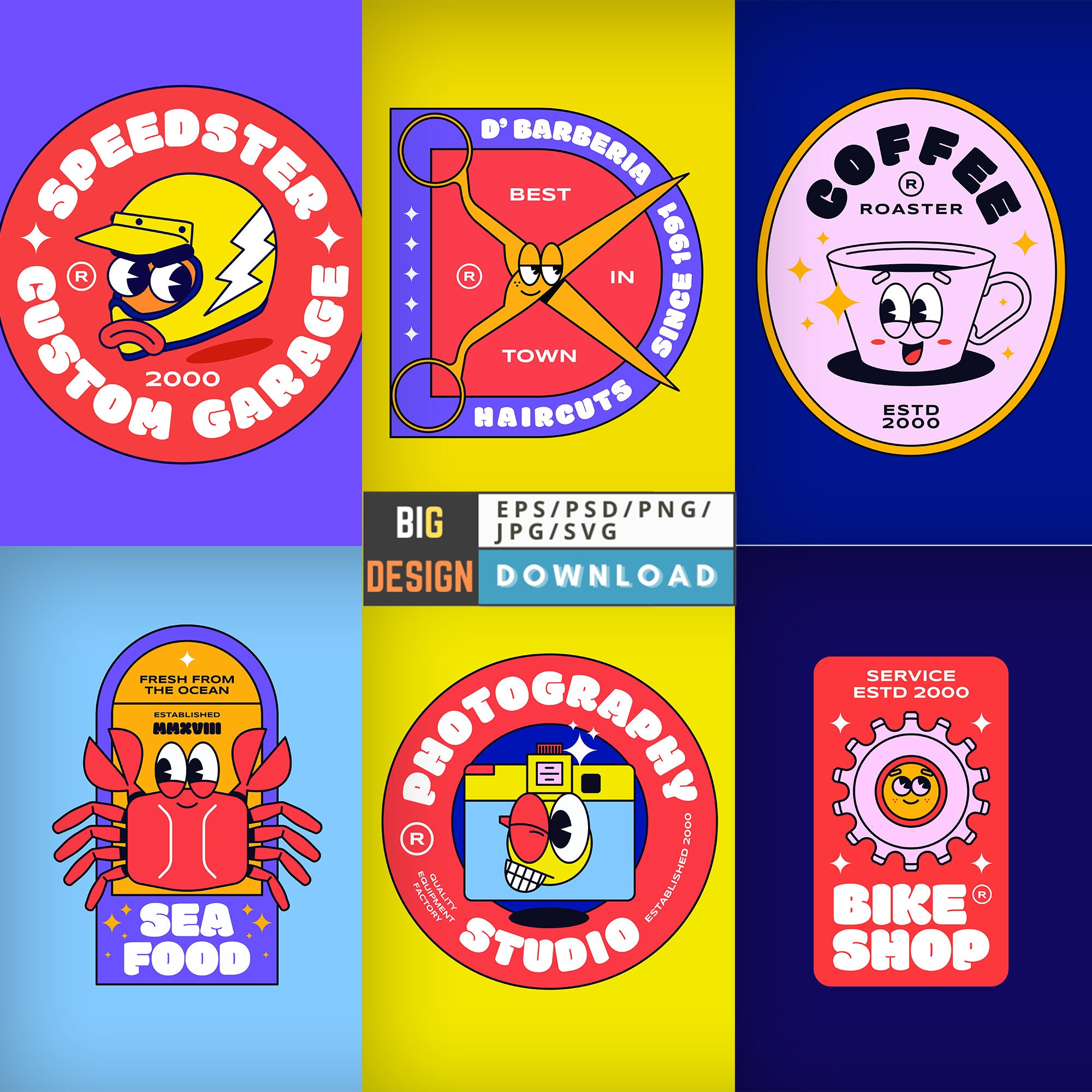 BIG Digital Download AI/ PSD Layers File Editable Layers for Adobe ...