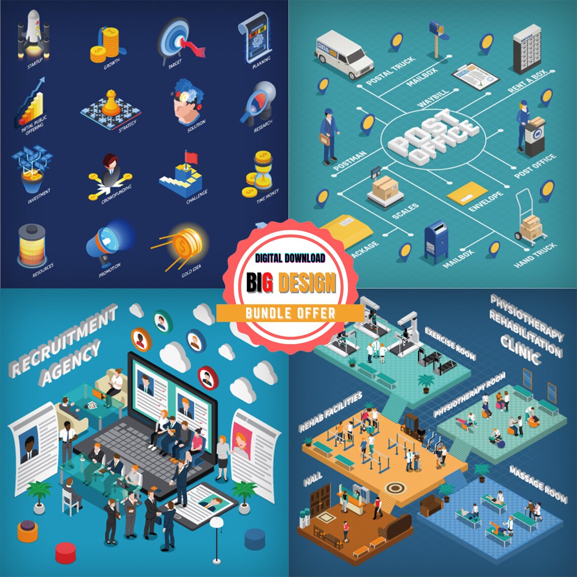 BIG Digital Download AI/ EPS Layers File Editable Layers for - Etsy Canada