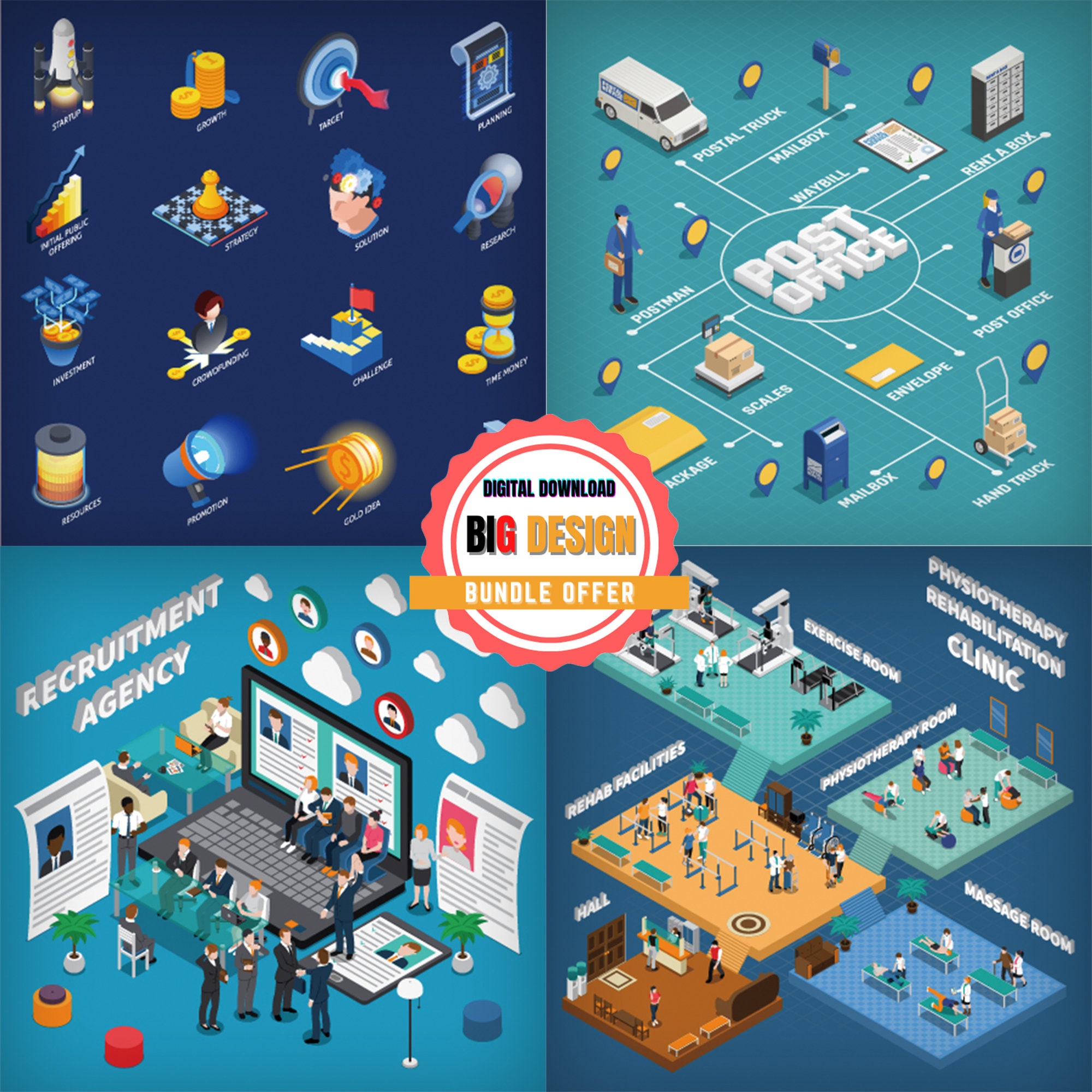 BIG Digital Download AI/ EPS Layers File Editable Layers for Adobe ...