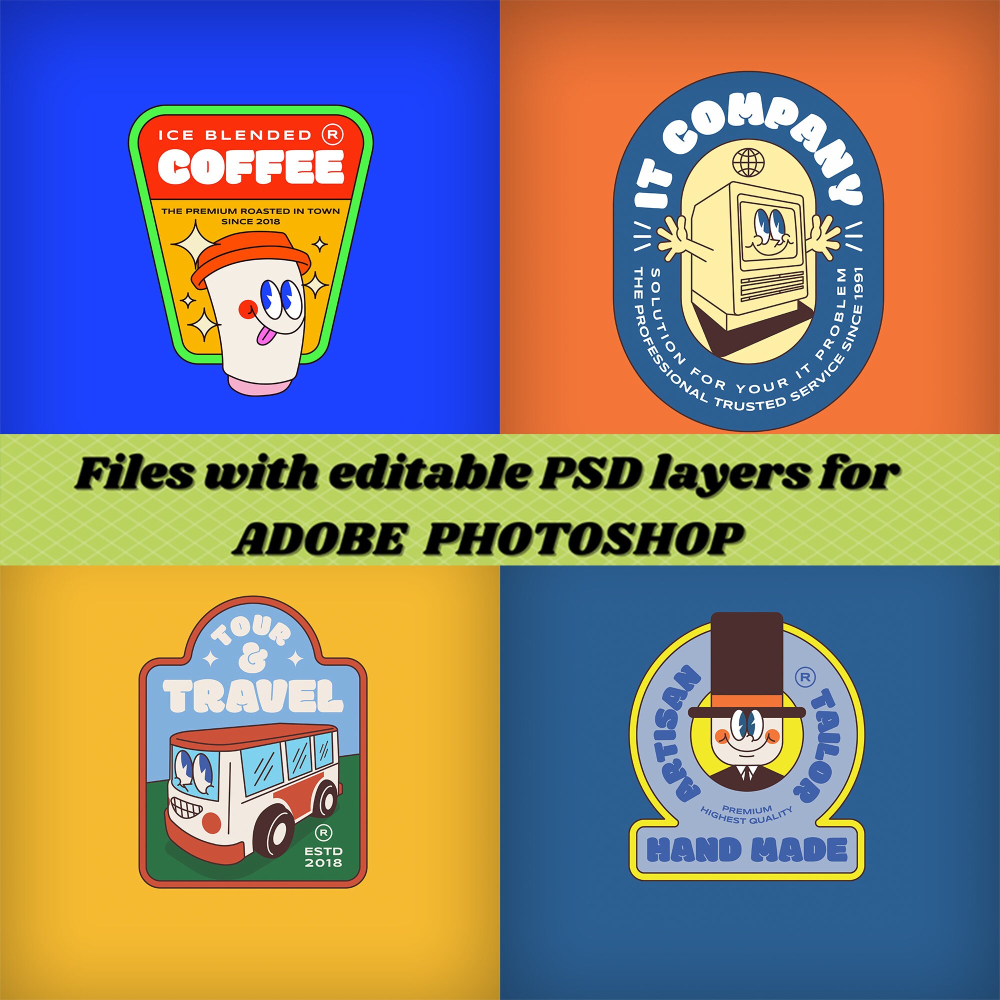BIG Digital Download AI/ PSD Layers File Editable Layers for Adobe ...