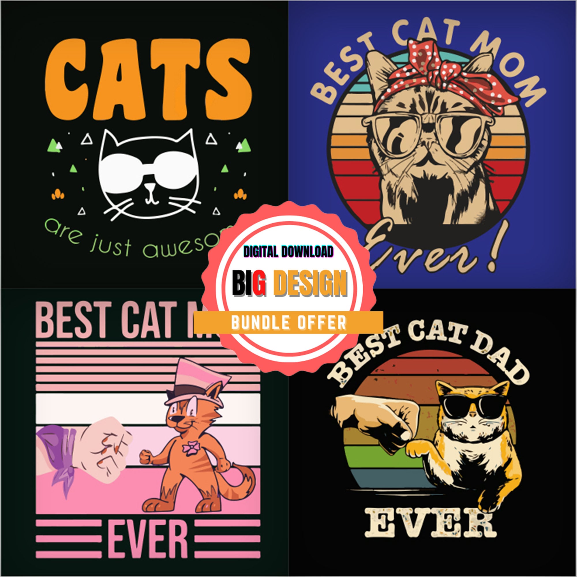 BIG Digital Download AI/ EPS Layers File Editable Layers for Adobe ...