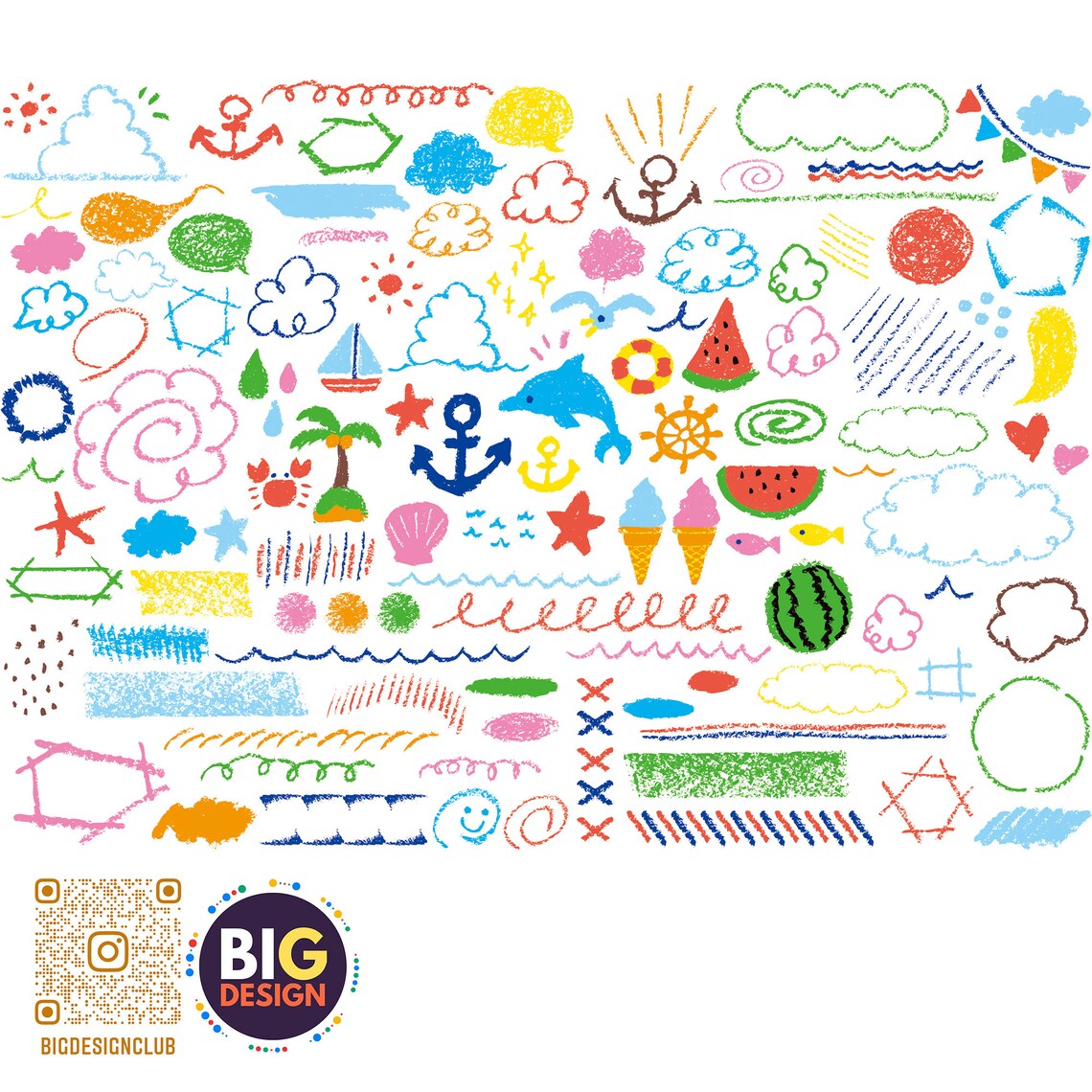 BIG Digital Download AI Layers File PNG Editable Layers for Adobe ...