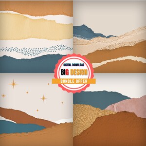 BIG Digital Download PNG / JPG Files for Designing - Paper Effect ...