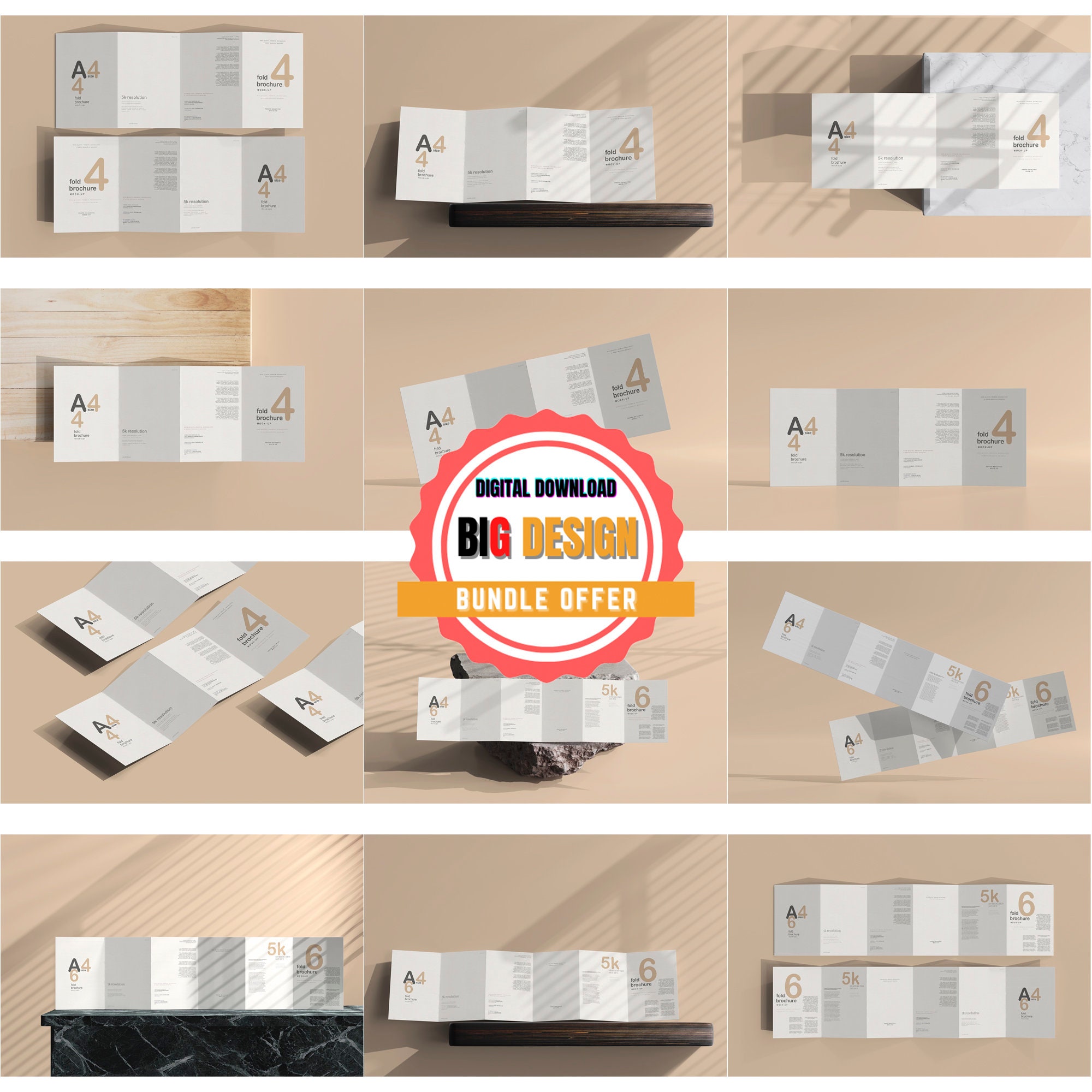 BIG Digital Download 51 PSD Bundle Layered File Editable Mockup ...