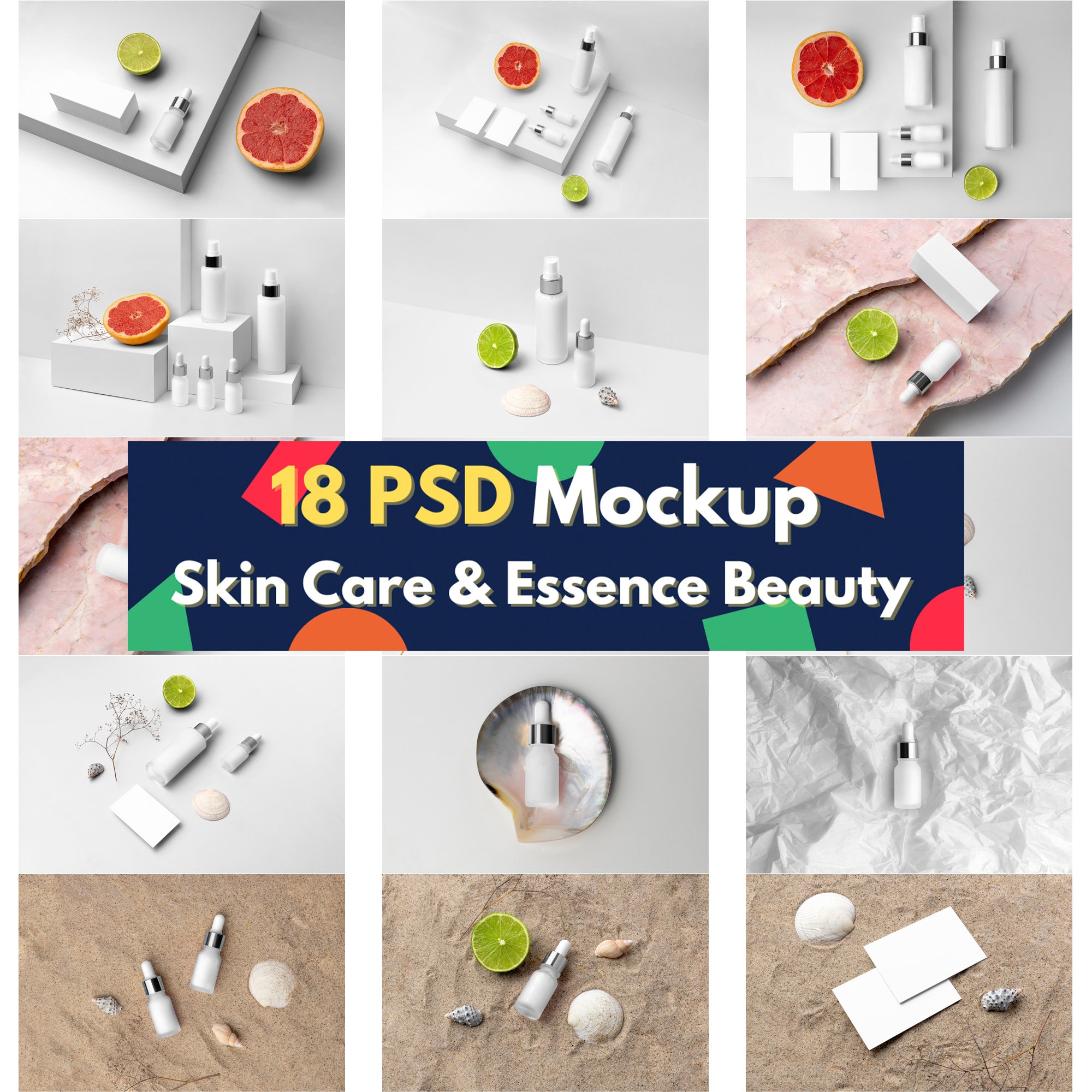 BIG Digital Download 13 PSD Bundle File Editable Beauty Product Mockup ...
