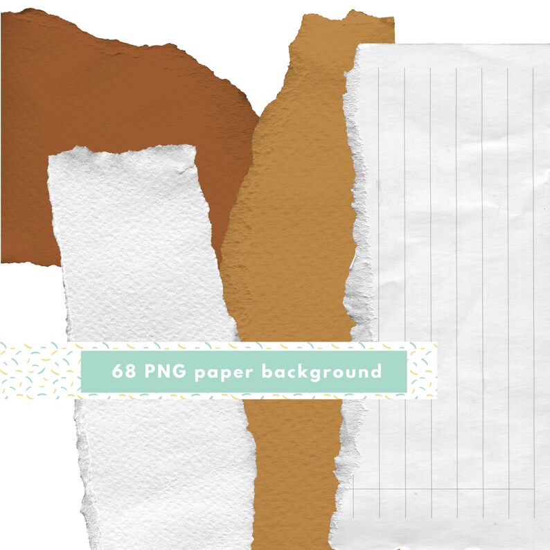 BIG Digital Download PNG / JPG Files for Designing - Paper Effect ...
