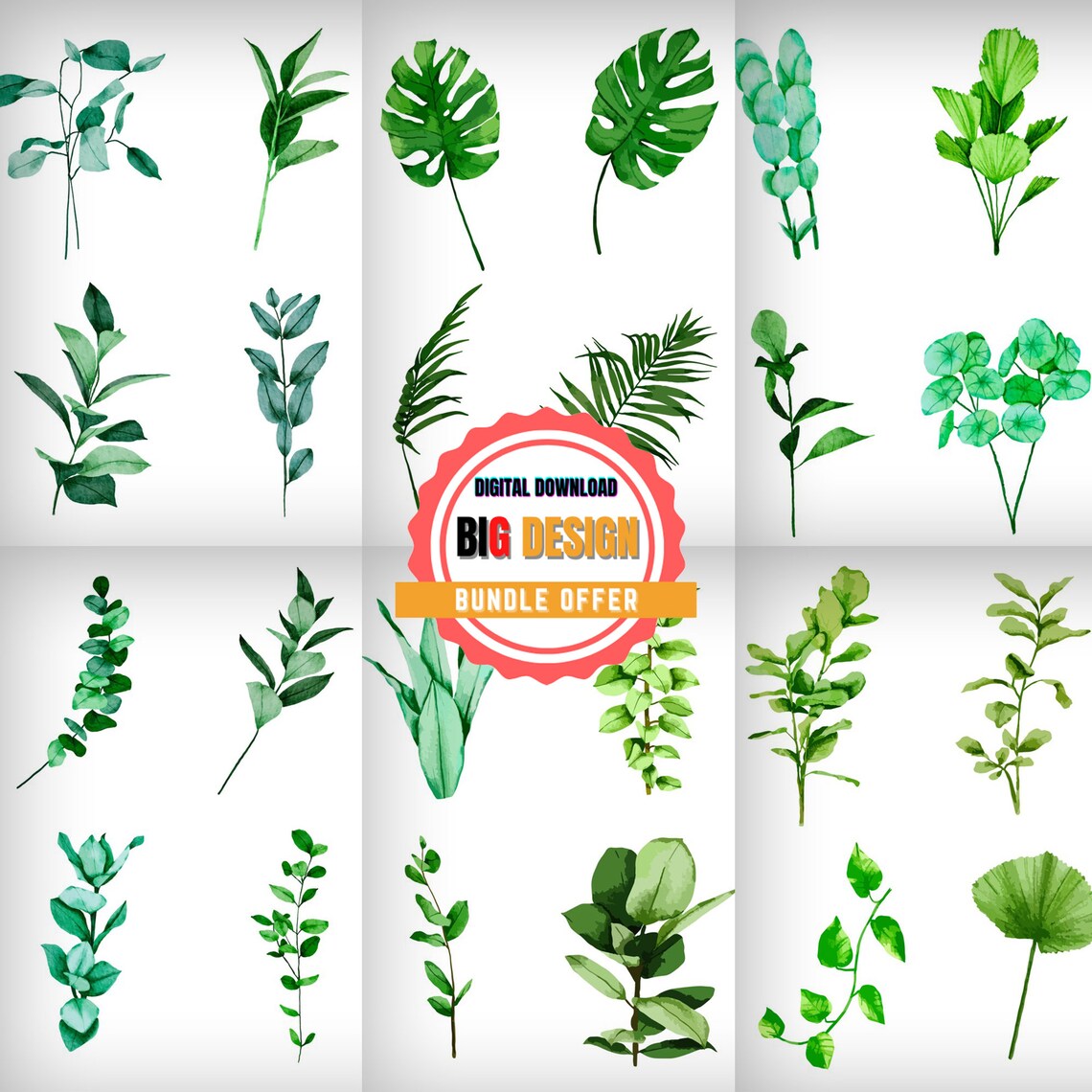 BIG Digital Download SVG/ EPS Files Editable Layers for Adobe ...