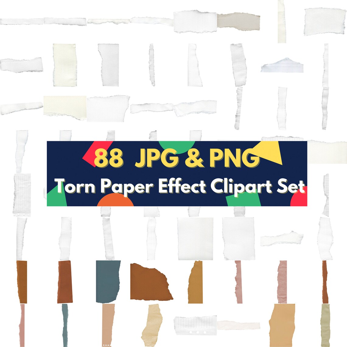 BIG Digital Download PNG / JPG Files for Designing Paper Effect ...