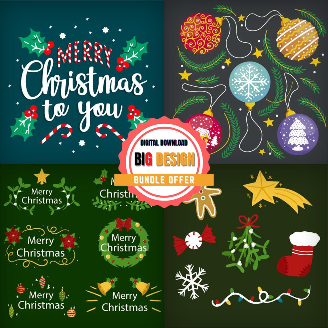 BIG Digital Download AI Layers File Editable Layer Adobe Illustrator ...