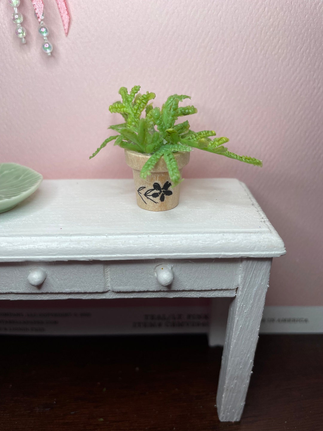 Miniature Dollhouse Fern Plant-mini Diorama Plant - Etsy