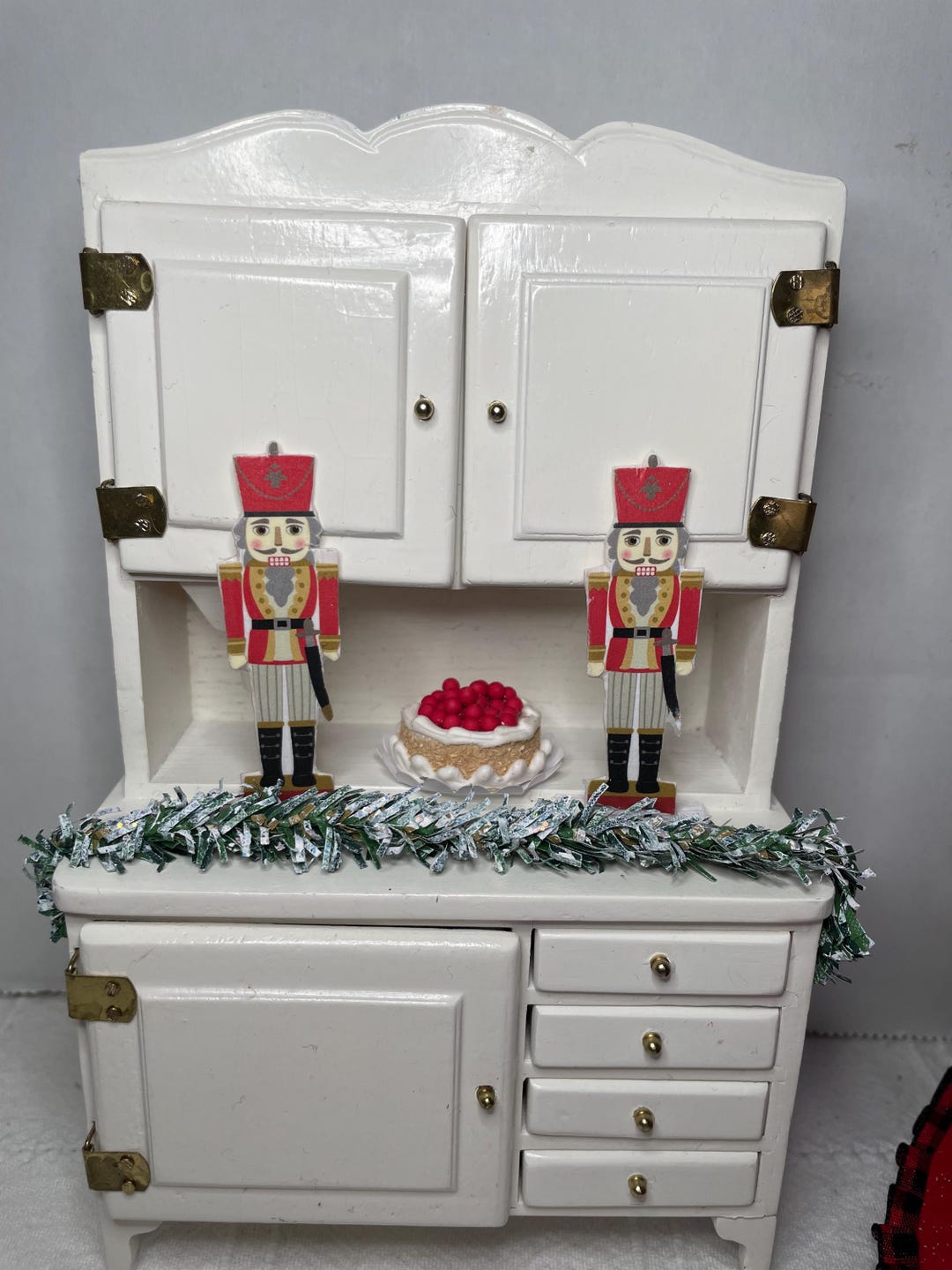 2 Dollhouse 1:12 Mini Set Christmas Standing Nutcrackers 2 1/4 ...