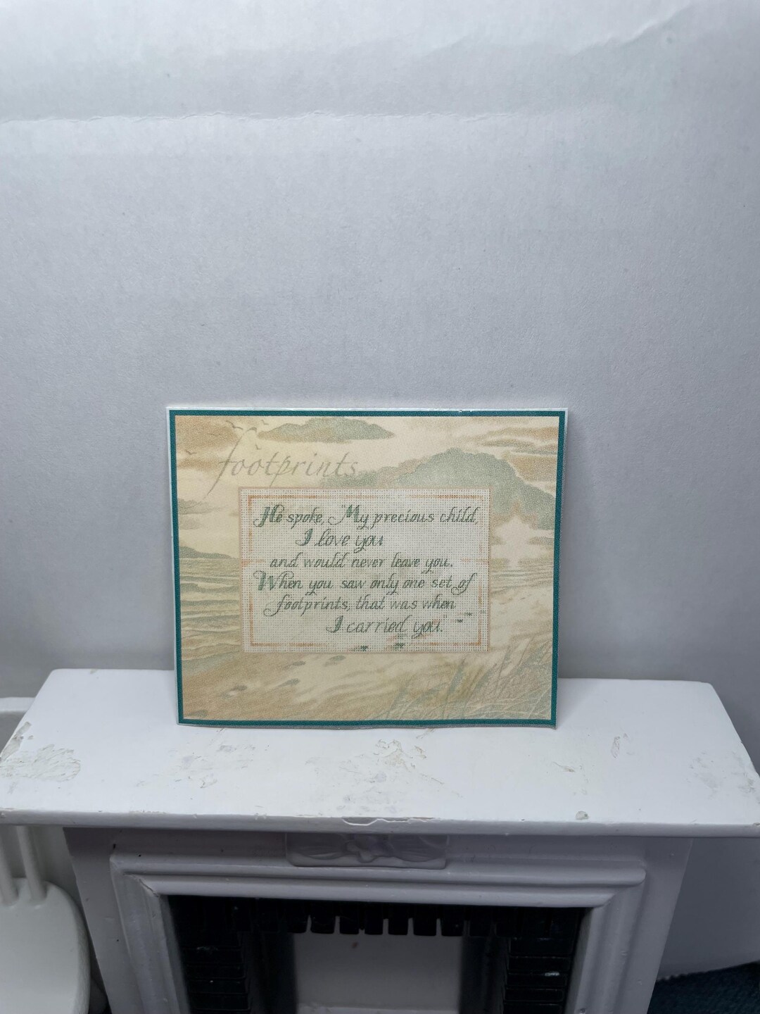 Dollhouse Mini Footprints in the Sand Picture 2”—mini Footprints in the ...