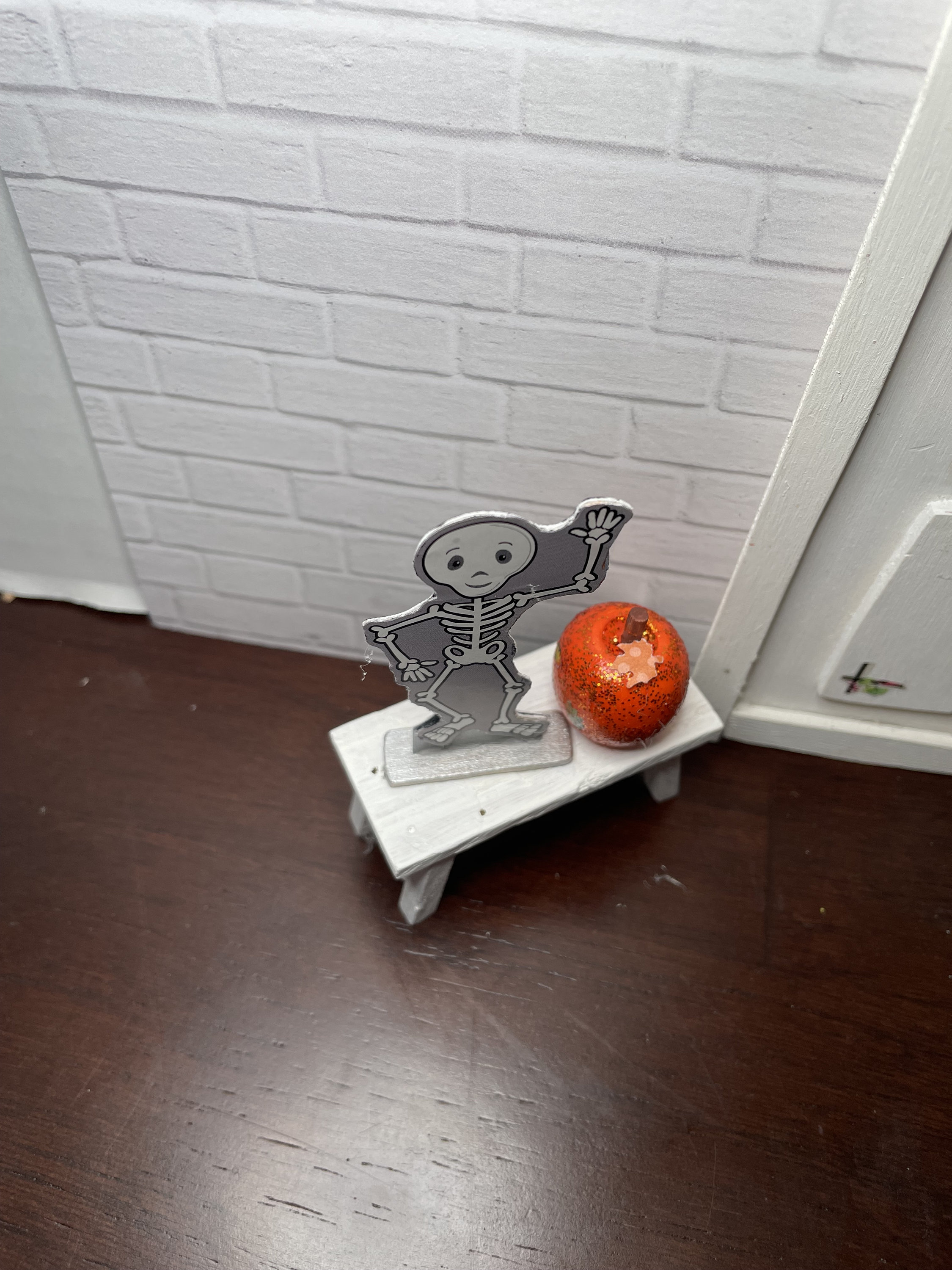 Miniature Halloween Standing Skeleton Decoration-mini Halloween Party ...