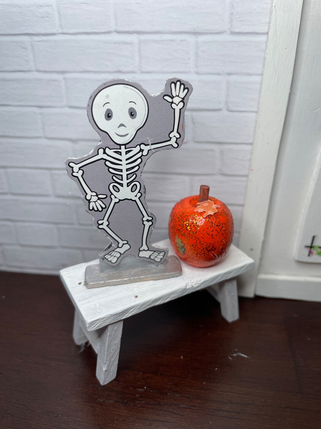 Miniature Halloween Standing Skeleton Decoration-mini Halloween Party ...