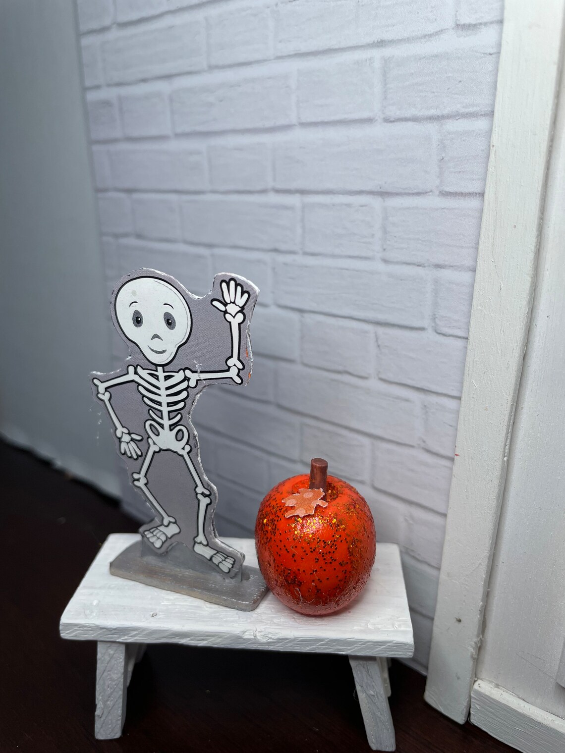 Miniature Halloween Standing Skeleton Decoration-mini Halloween Party ...
