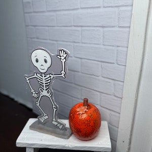 Miniature Halloween Standing Skeleton Decoration-mini Halloween Party ...