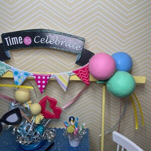 Miniature 8 PC. Dollhouse Birthday Party-mini Balloons -mini Part ...