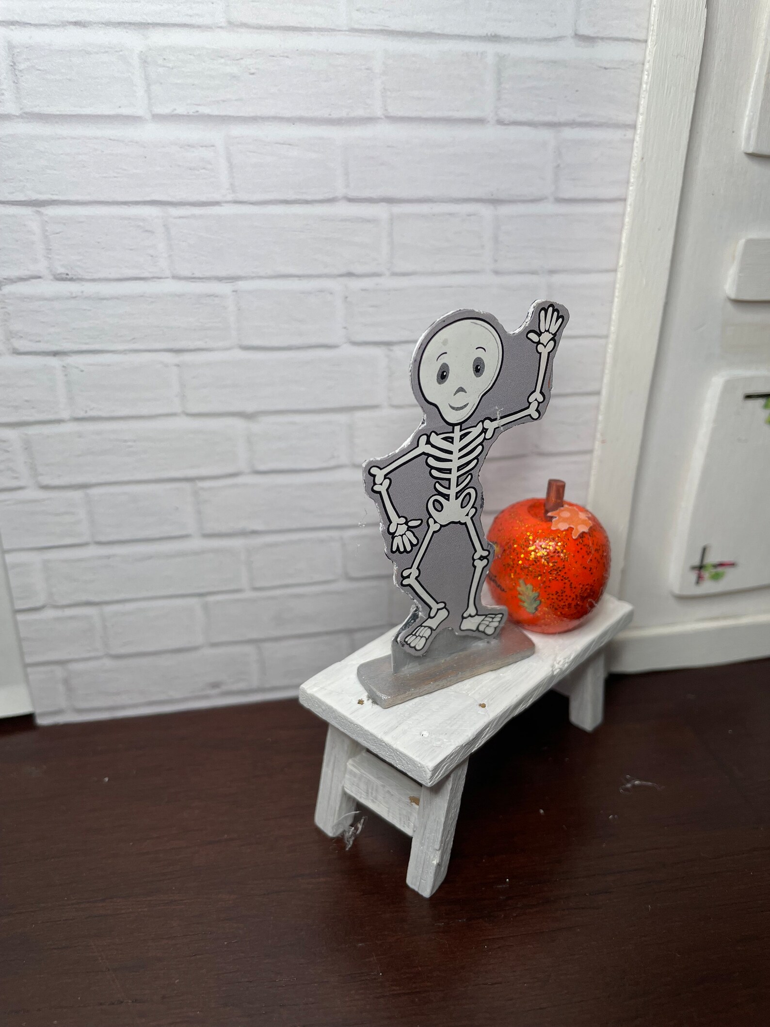 Miniature Halloween Standing Skeleton Decoration-mini Halloween Party ...