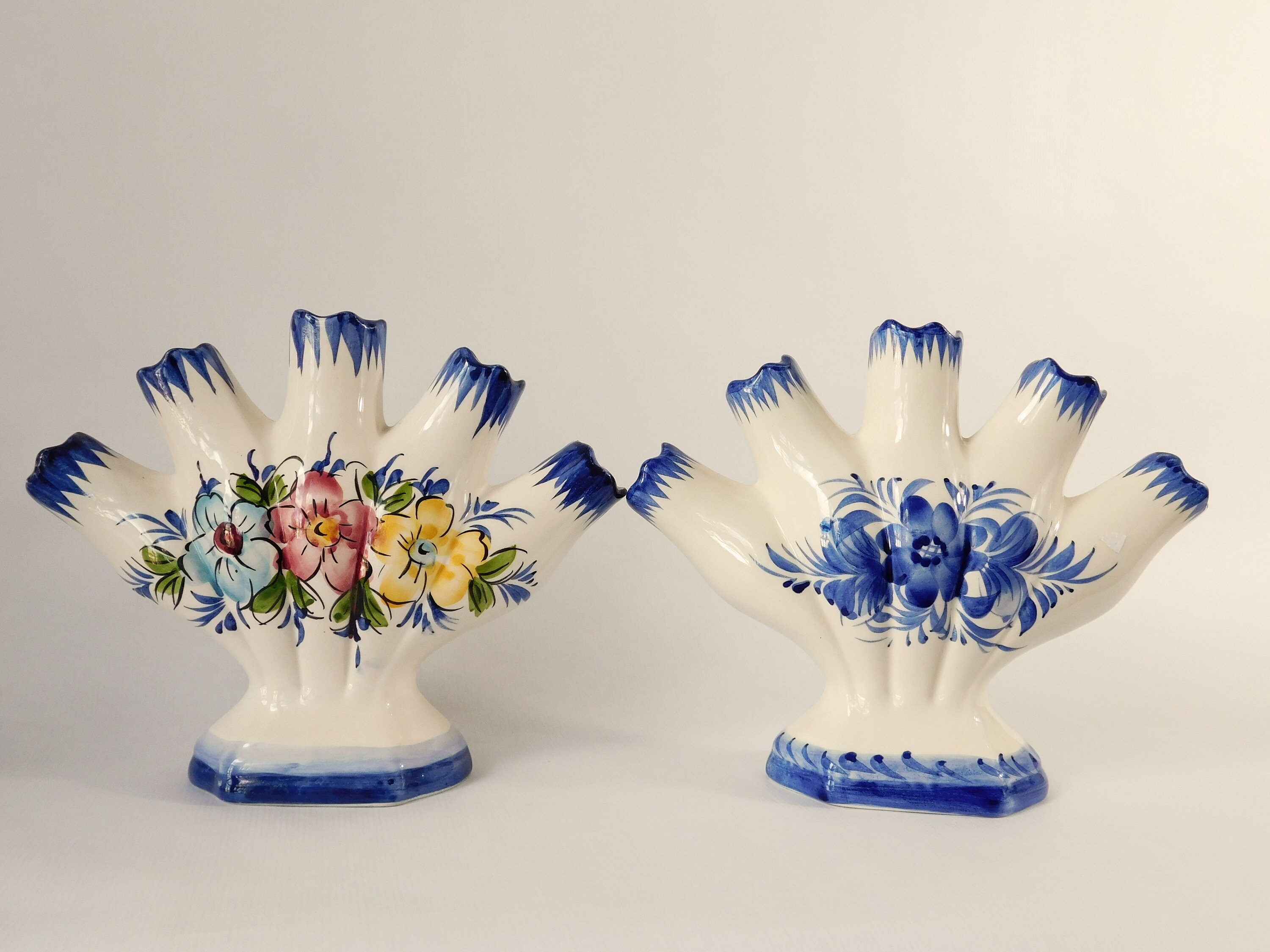 Ceramic Tulip Vase. Vintage Finger Portugal Art Pottery Vase. - Etsy