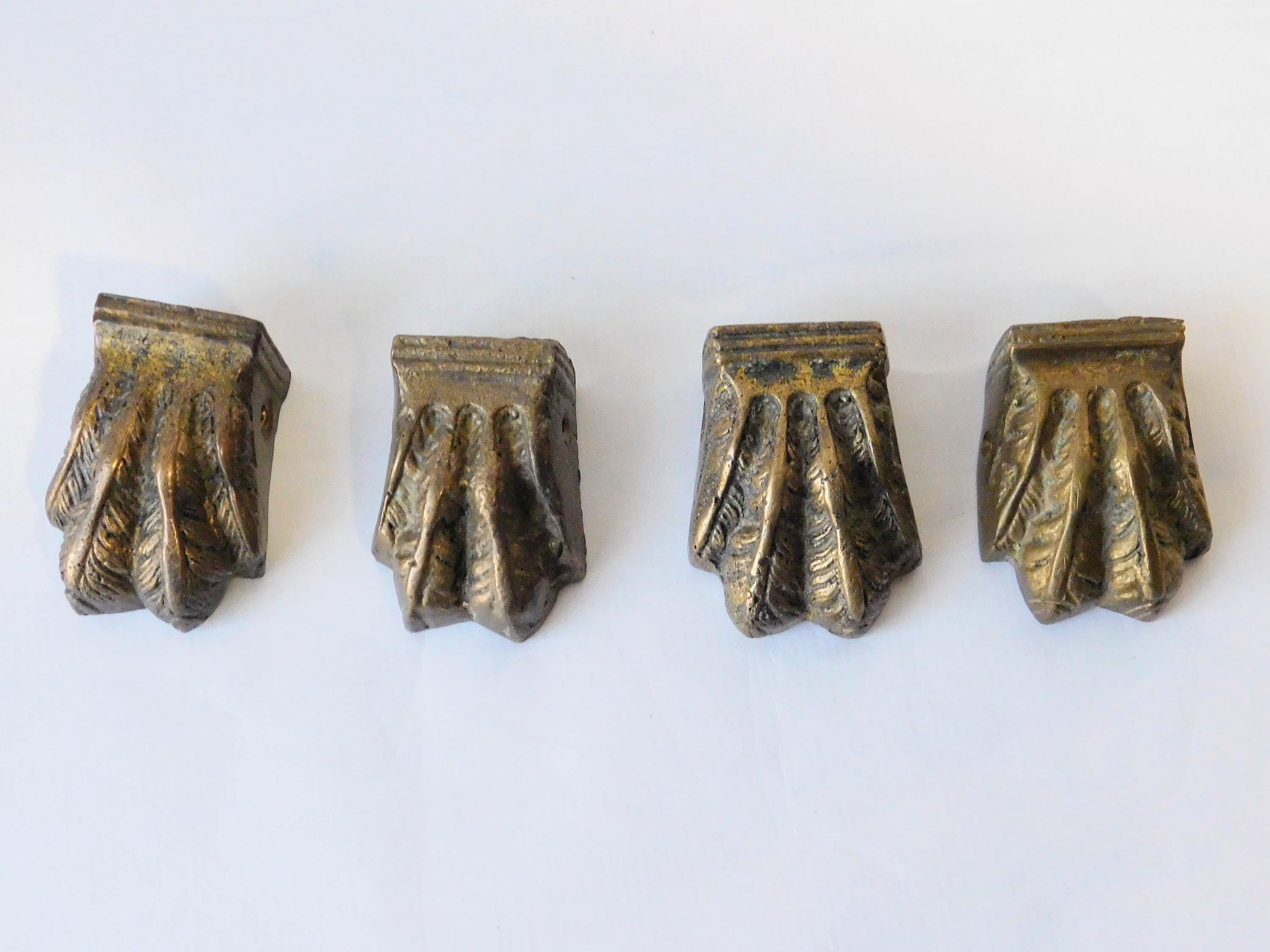 Antique Lion Claw Feet for Furniture. Table Leg Foot Brass. Bronze ...