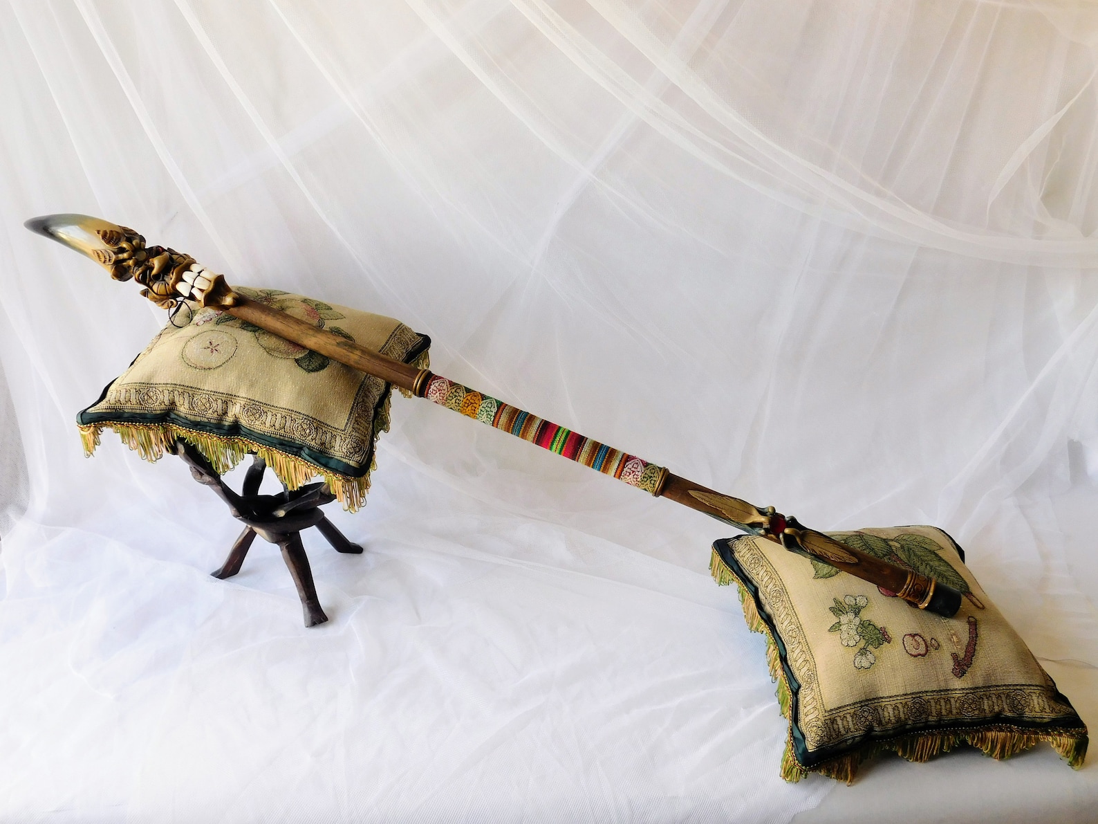 Exotic African Walking Cane. Tribal Style Men's Walking Stick. African ...