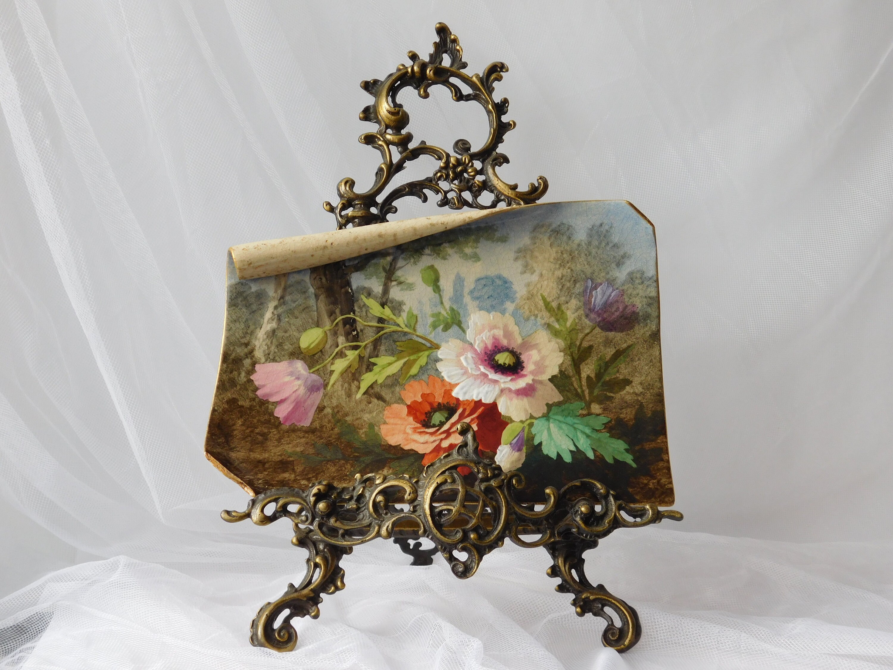 Majolica French Artist G.lemonnier 19th Century. Decorative Plate the ...