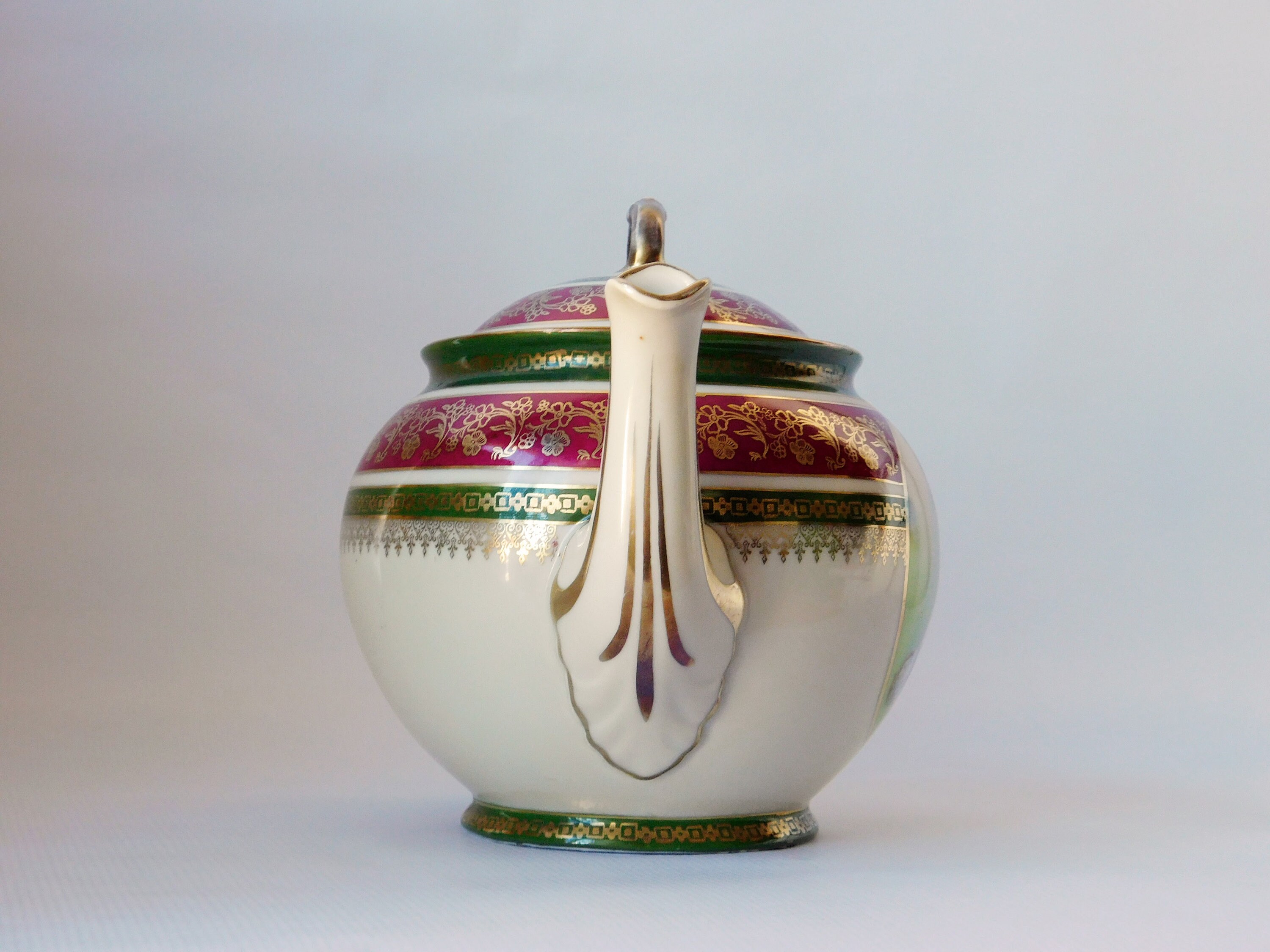 Beautiful Rare Vintage MZ Austria Teapot. Antique Porcelain Napoleon ...