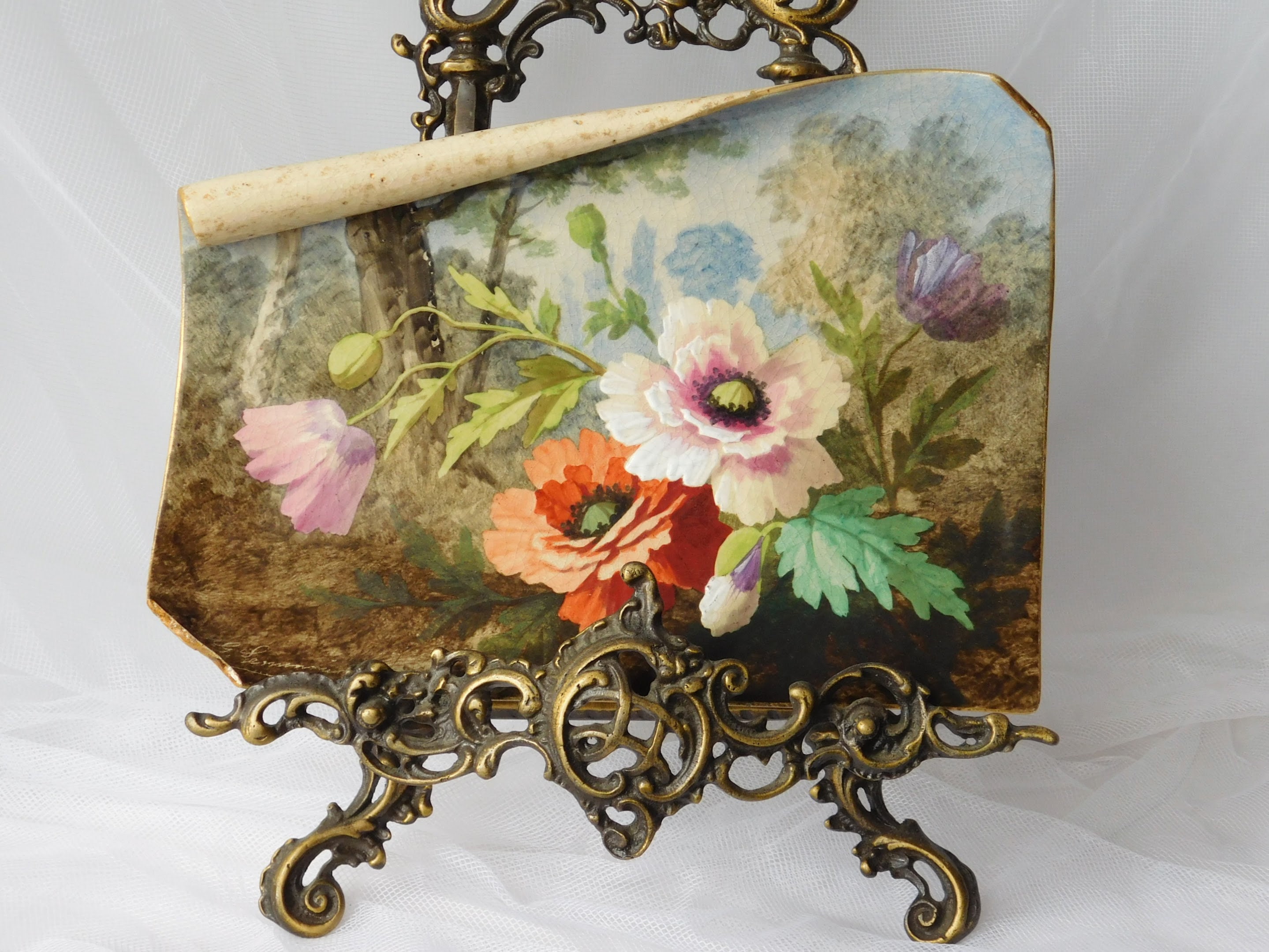 Majolica French Artist G.lemonnier 19th Century. Decorative Plate the ...