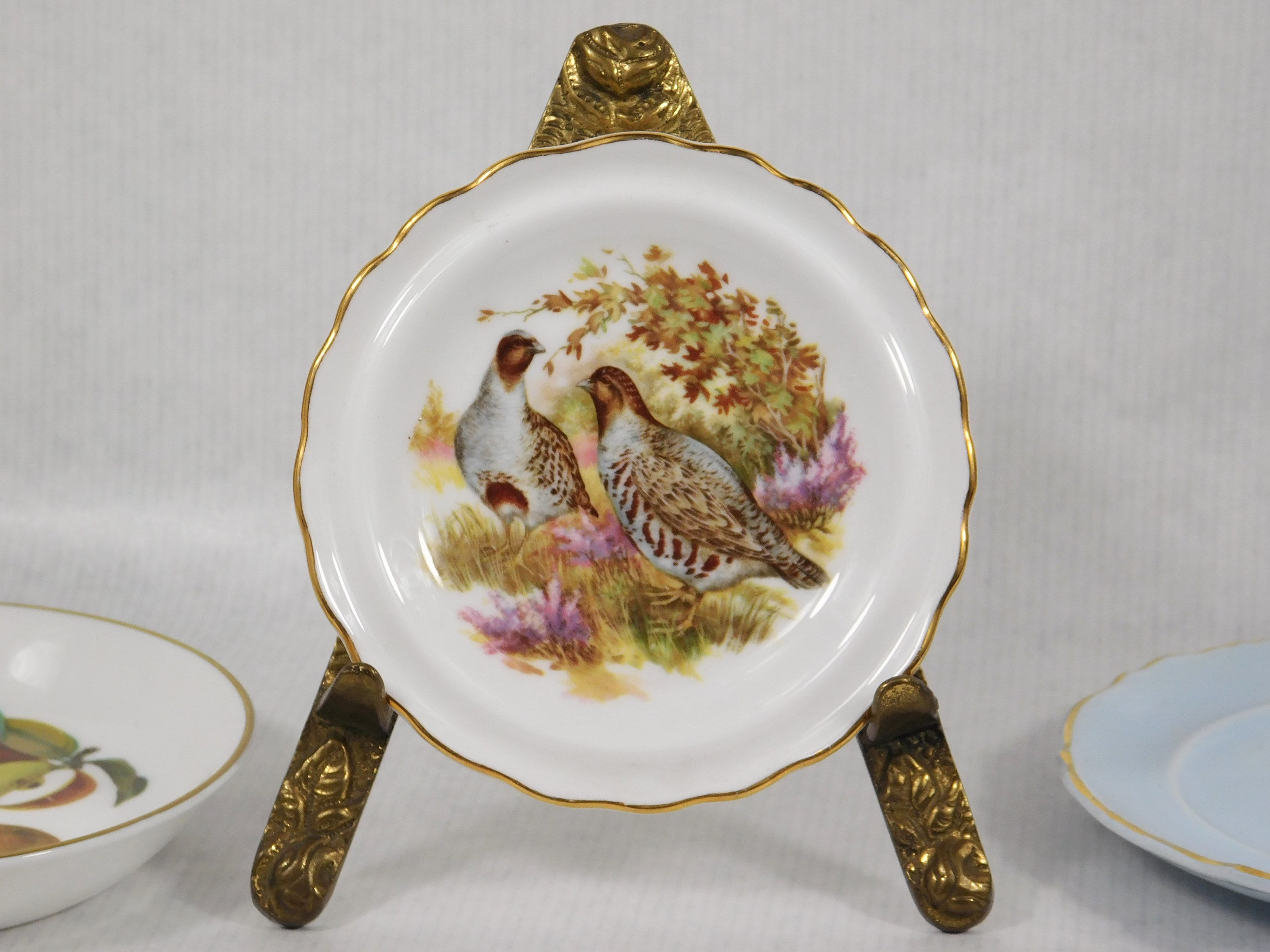 Set of Small Porcelain Plates for Rings. Collectable Miniature - Etsy