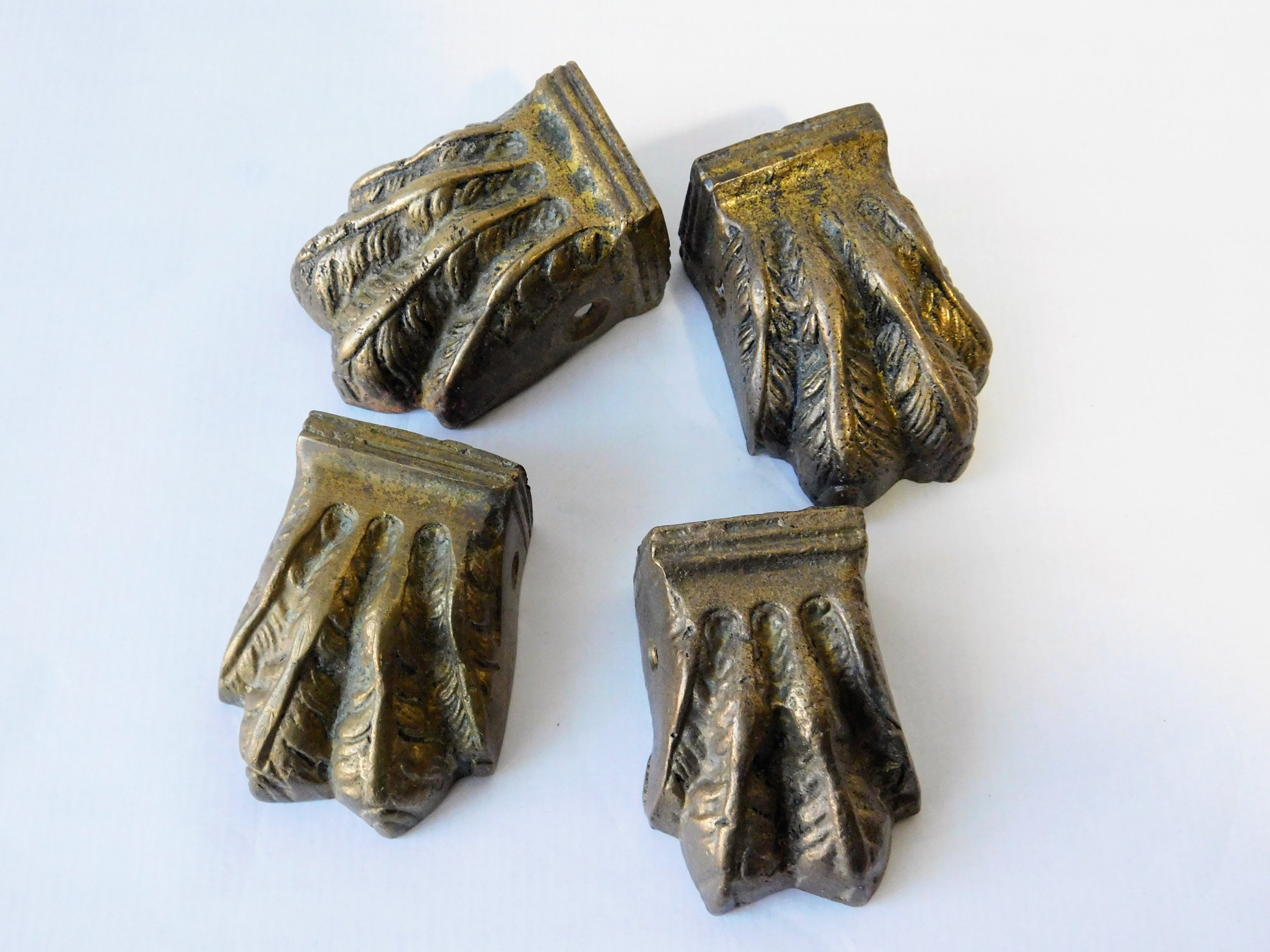 Antique Lion Claw Feet for Furniture. Table Leg Foot Brass. Bronze ...